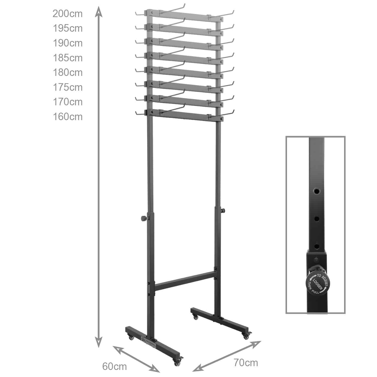 Soporte esterillas fitness ANEDA – Lua Sports