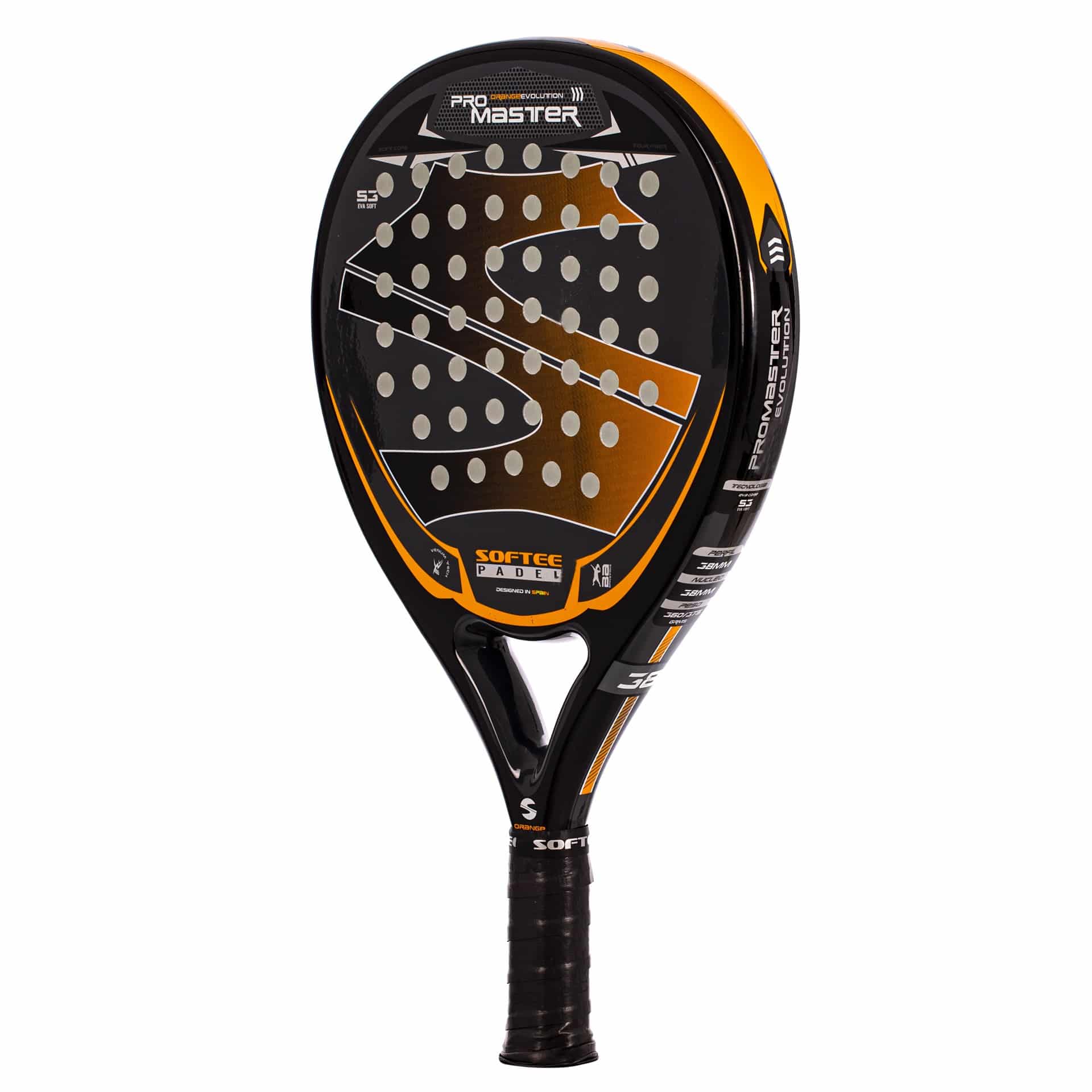 PALA DE PÁDEL SOFTEE PRO MASTER EVOLUTION ORANGE/RED – Lua Sports